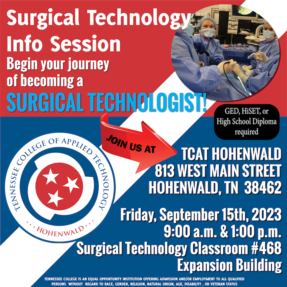 Surgical Technology Information Session for Class of 2024 | TCAT Hohenwald